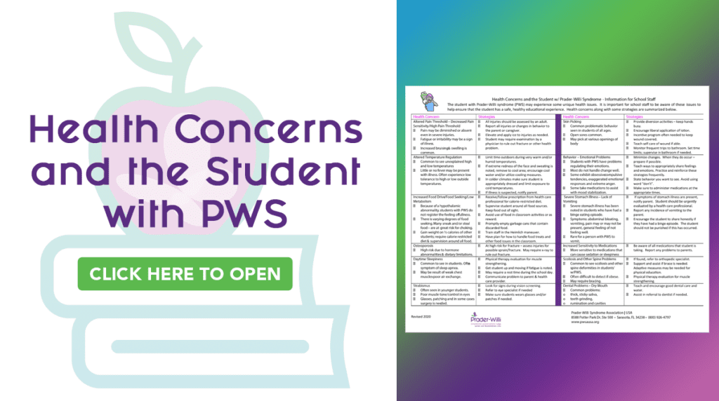 School Success: PWS Challenges and Solutions - Prader-Willi Syndrome ...