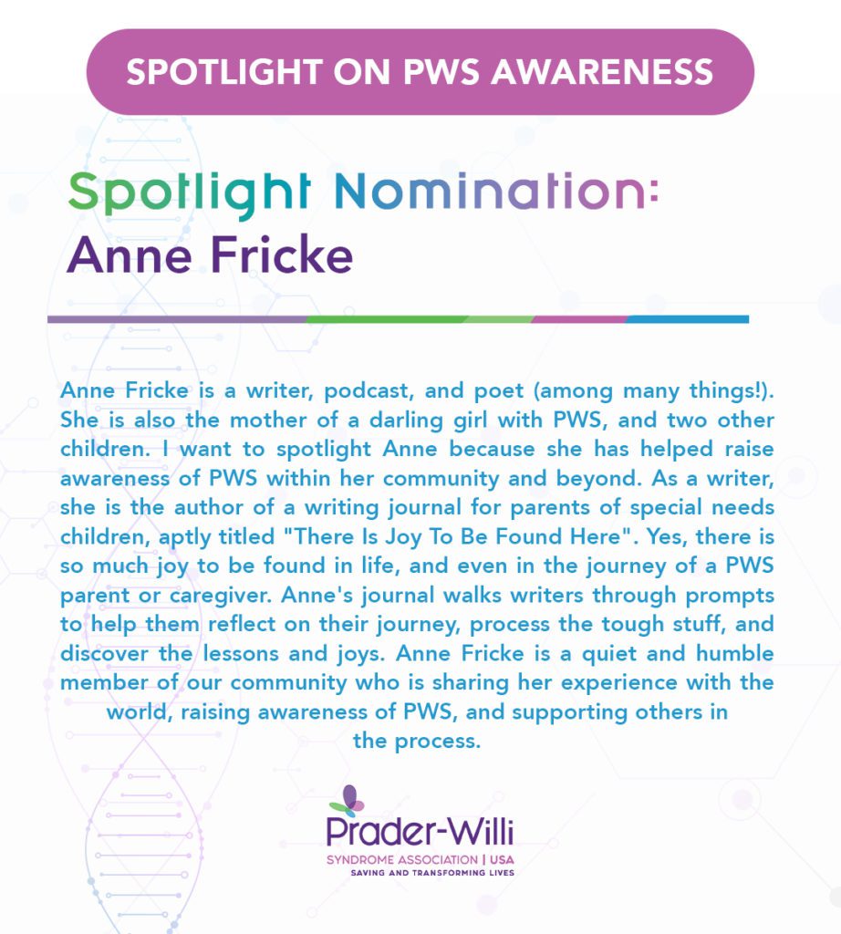 PWS Awareness Month - Prader-Willi Syndrome Association | USA