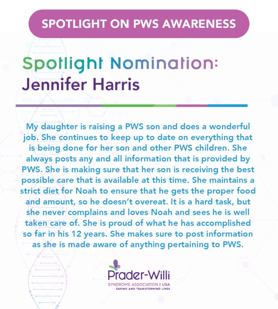 PWS Awareness Month - Prader-Willi Syndrome Association | USA