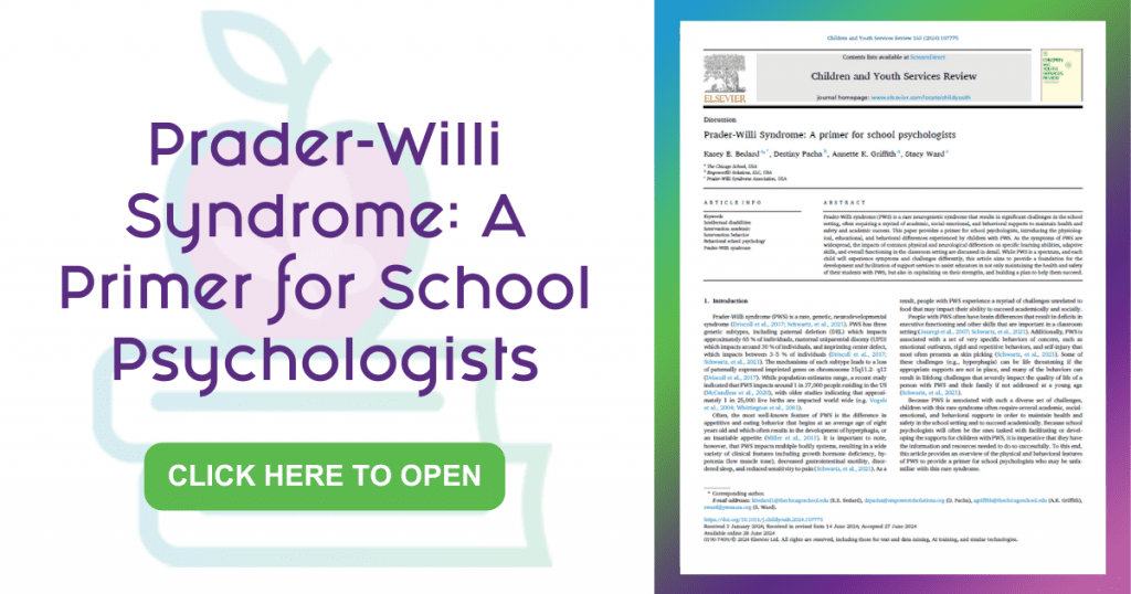 School Success: PWS Challenges and Solutions - Prader-Willi Syndrome ...